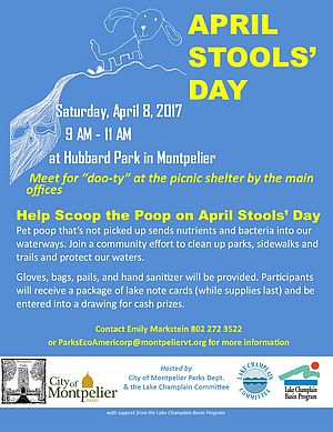 April 8, 2017 - Montpelier April Stools' Day Clean Up - Lake Champlain ...